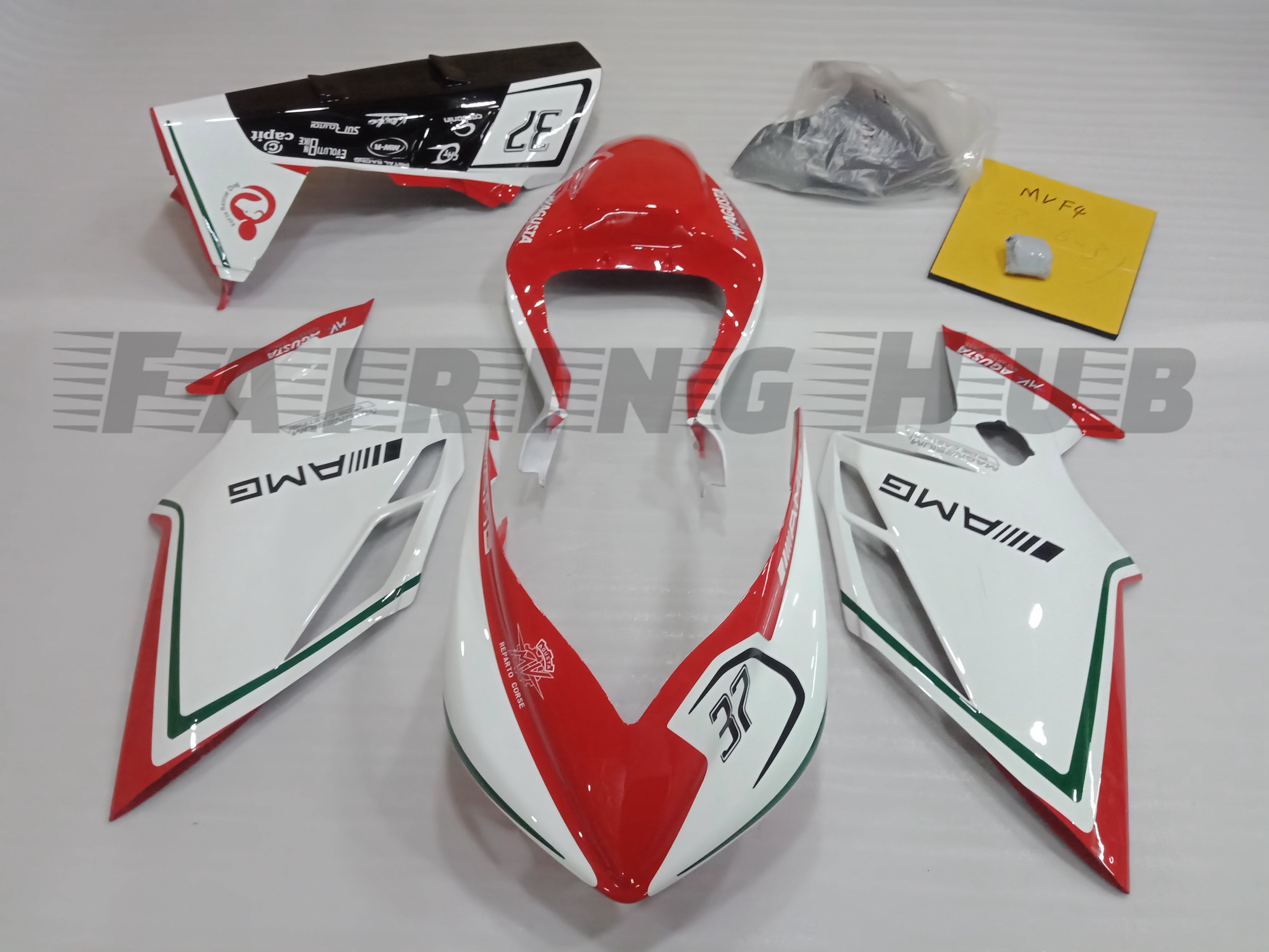 MV Agusta F4 (1999-2009) Red Fiberglass Race Fairing Kit | Premium ...